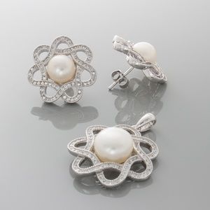 Stella Silver | Jewelry | Freshwater Cultured Pearl Ss Jewelry Set ...